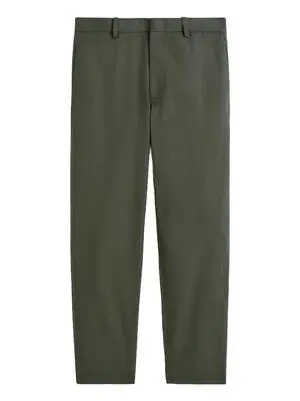Cos Cotton Straight-leg Chinos Green