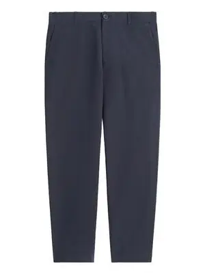 Cos Cotton Straight-leg Chinos Navy