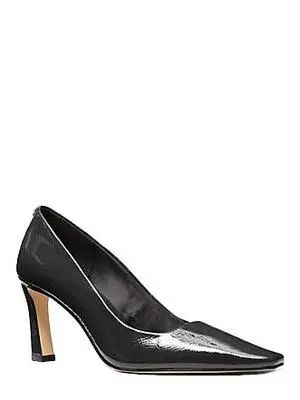 Michael Kors Darrah Crackled Patent Leather Pump - Black