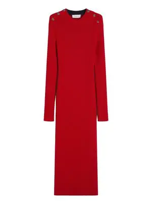 Max Mara Pure Wool Knit Dress - Red