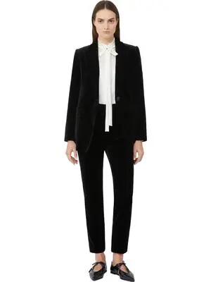 Max Mara Silk Satin Blouse With Ruched Collar - Ivory