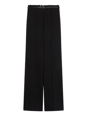 Max Mara High-waisted Flared Trousers - Black