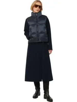Max Mara Padded Gilet In Water-repellent Technical Fabric - Midnightblue