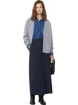 Max Mara Boxy Denim Shirt - Navy
