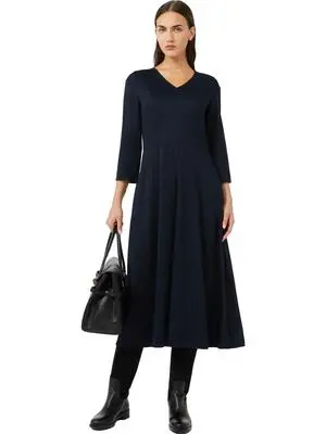 Max Mara Piqué Jersey Midi Dress - Ultramarine