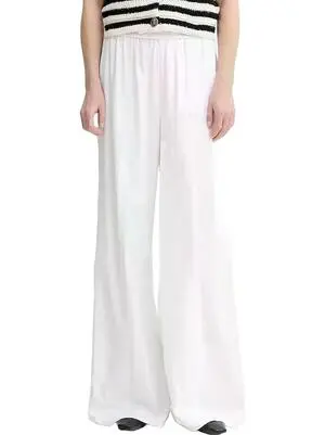 GESTUZ Elasticated-waist Trousers - White
