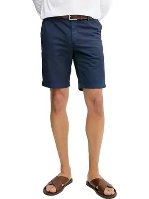HACKETT Button-fastening Flat-front Shorts - Blue