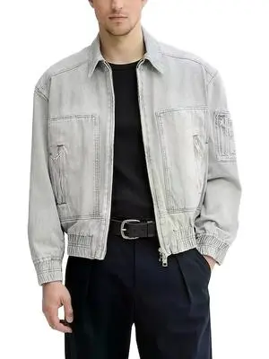 IRO PARIS Zip-fastening Denim Jacket - Grey