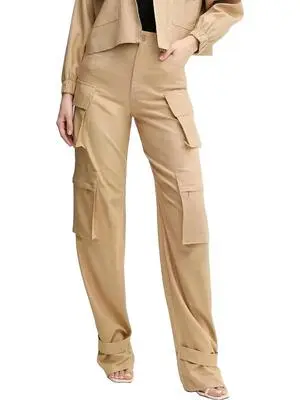 SIMONA CORSELLINI Button-fastening Cargo Trousers - Neutrals