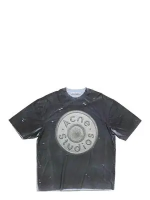 Acne Studios Logo Distressed T-shirt - Black
