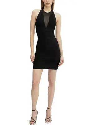 Herve Leger Halter-neck Mini Dress - Black
