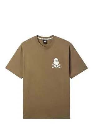 FINGERCROXX Skull-crossbones Cotton T-shirt - Brown