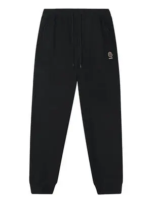 FINGERCROXX Logo-patch Cuffed Joggers - Black