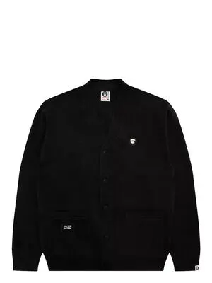 AAPE BY *A BATHING APE® Ape Head Patch-pocket Cardigan - Black