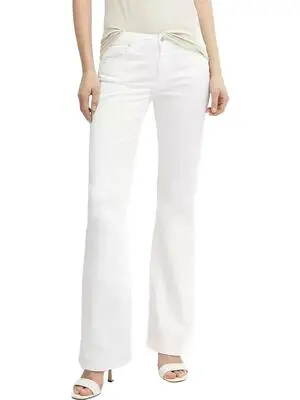 Armani Exchange Logo-patch Flared Jeans - White