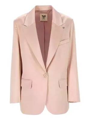 ANIYE BY Peak-lapel Pin Blazer - Pink