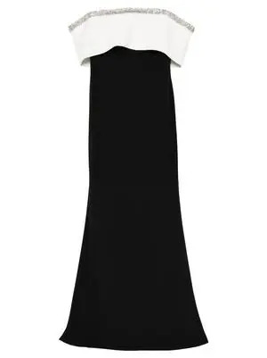 Roland Mouret Off-shoulder Embellished Dress - Monochrome