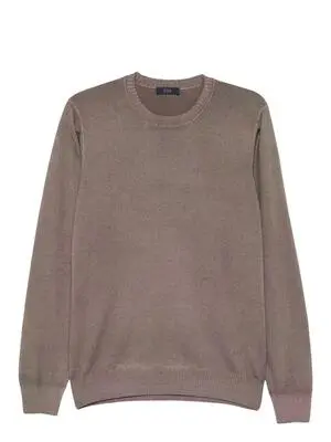 FAY Crew-neck Wool Sweater - Neutrals