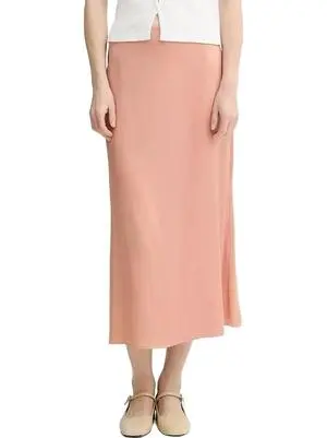 Marc O'polo Bias-cut Midi Straight Skirt - Orange