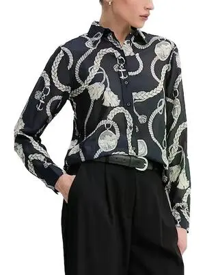 GANT Rope-Print Long-Sleeve Shirt