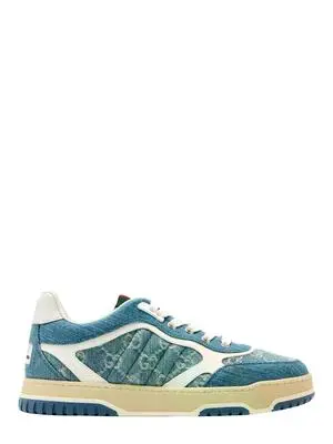 Gucci Monogram Denim Sneakers - Blue
