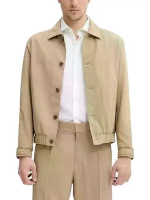 Hugo Panelled Buttoned Jacket - Brown