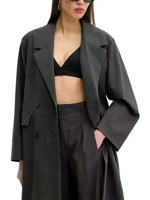 IRO PARIS Double-breasted Notch-lapel Coat - Grey