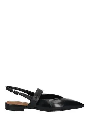 BILLI BI Slingback Pointed-toe Sandals - Black