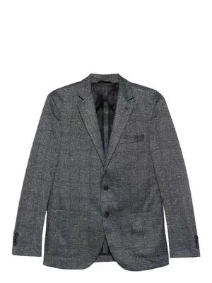 Karl Lagerfeld Textured Two-button Jacket - Blue