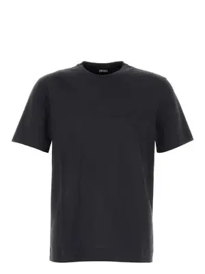 Zegna Cotton Crew-neck T-shirt - Black