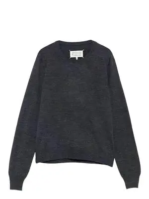 MAISON MARGIELA Round-neck Wool Sweater - Blue