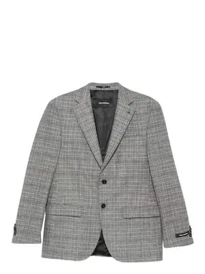 Karl Lagerfeld Checked Two-button Jacket - Grey