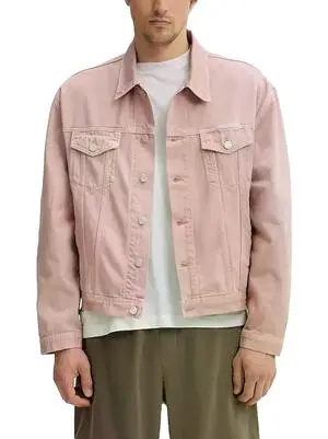 WON HUNDRED Flap-pocket Denim Jacket - Pink