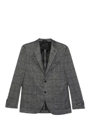 Karl Lagerfeld Textured Two-button Jacket - Grey