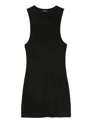 Wardrobe.NYC Ribbed Racer-back Top - Black