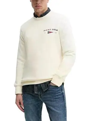Gant Embroidered Logo Sweatshirt - Neutrals