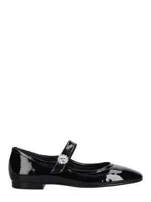 BILLI BI Jewel-embellished Mary Jane Flats - Black