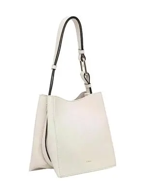 Furla Mini Nuvola Leather Tote - White