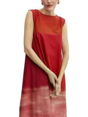 Liviana Conti Ombre Tie-dye Dress - Red