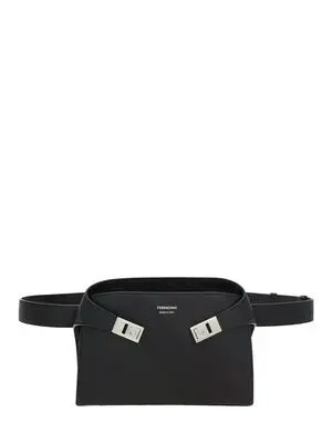 FERRAGAMO Bridge Closure Belt Bag - Black