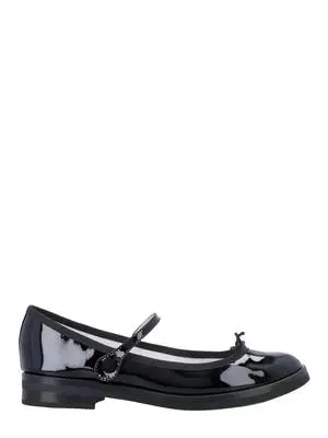 Repetto Patent-leather Ballet Flats With Bow - Blue