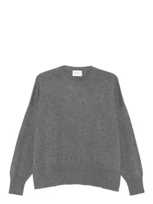 BEYOU Crew-neck Cashmere Sweater - Grey