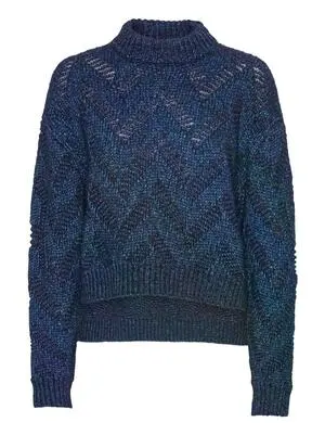 Henrik Vibskov High-neck Open-knit Sweater - Blue