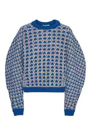 Henrik Vibskov Geometric-pattern Sweater - Blue
