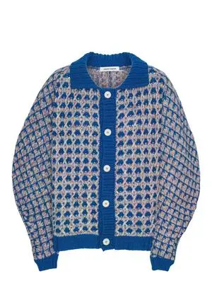 Henrik Vibskov Geometric-pattern Cardigan - Blue