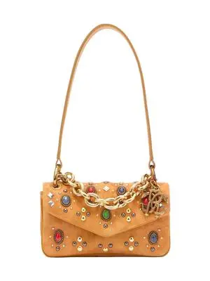 ROBERTO CAVALLI Stone-Embellished Shoulder Bag