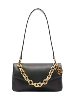 Roberto Cavalli Chain-embellished Shoulder Bag - 05051 Black