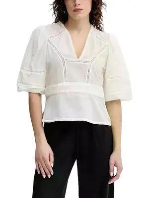 Munthe Florise V-neck Blouse - White