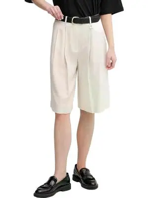 JOOP! Pleated-front Logo Shorts - Neutrals