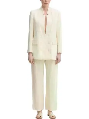 Munthe Double-breasted Blazer - Neutrals